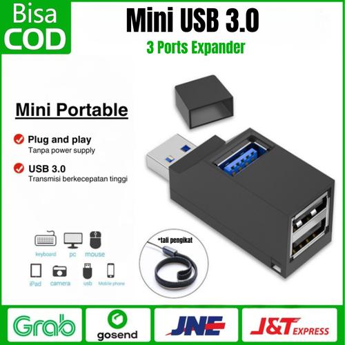 Promo USB HUB 3 Port in 1 Mini Adapter Extender Mini Splitter Super ...