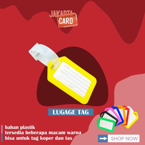 Jual luggage tag gantungan Koper Tas Label name tage Bahan Plastik ...