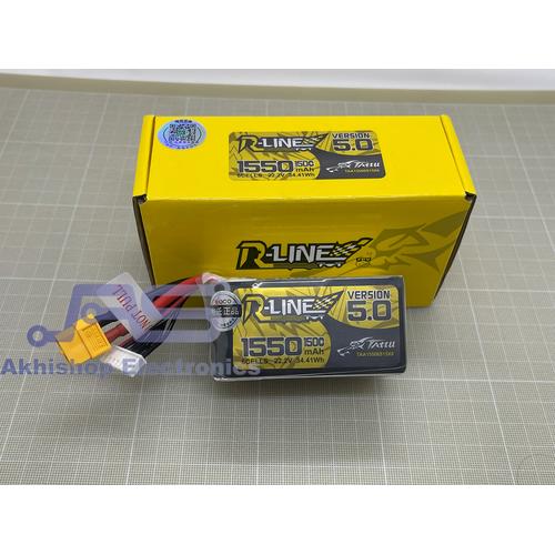 Jual Tattu R-LINE Ver 5.0 1050mAh 1550mah 6S 22.2V 150C Lipo Battery XT60 - 1050mah 6S 150C ...