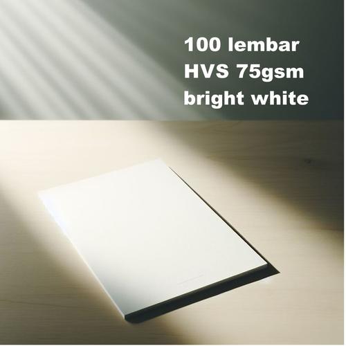 Jual kertas HVS 75 gram A4 100 lembar putih tebal white - Kota ...