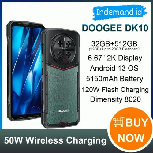 Jual Doogee DK10 5G 32GB 512GB Android 13 120W 50MP 5150mAh 6.67 NFC ...
