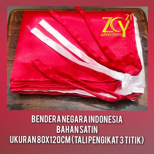 Jual Bendera negara indonesia/bendera merah putih bahan satin 80x120cm ...
