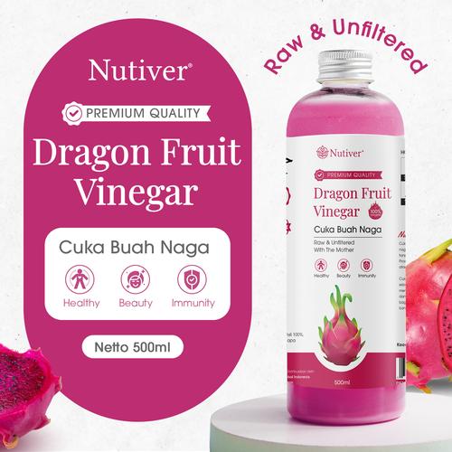 Promo NUTIVER | CUKA BUAH NAGA | DRAGON FRUIT VINEGAR | MINUMAN ...
