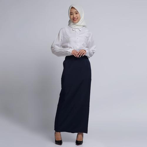 Jual Rok kerja wanita model span panjang/rok span syakira by azkia ...