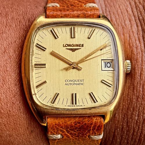 Jual JAM KUNO SWISS LONGINES CONQUEST TANK SQUARE AUTOMATIC ORI ...