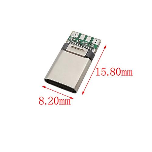 Jual MALE atau FEMALE tipe C type USB connector socket adapter jack ...