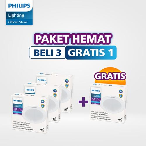 Promo Beli 3 Gratis 1 Philips Downlight RadiantLine 7W Putih - Jakarta ...