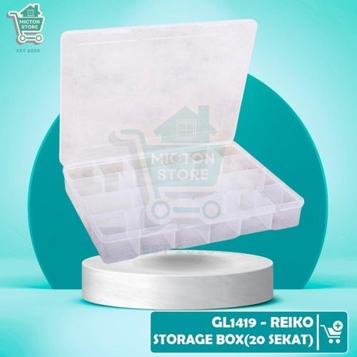 Promo MICTON Green Leaf 1419 REIKO 20 Sekat Perhiasan Aksesoris Kecil ...