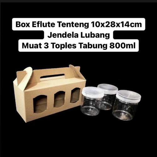 Jual dus jinjing coklat polos box tenteng packaging toples tabung 800 ...