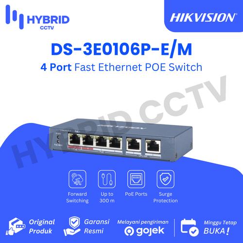 Jual Hikvision DS-3E0106P-E/M 4 Port POE Switch Fast Ethernet - Jakarta Barat - cctv hybrid ...