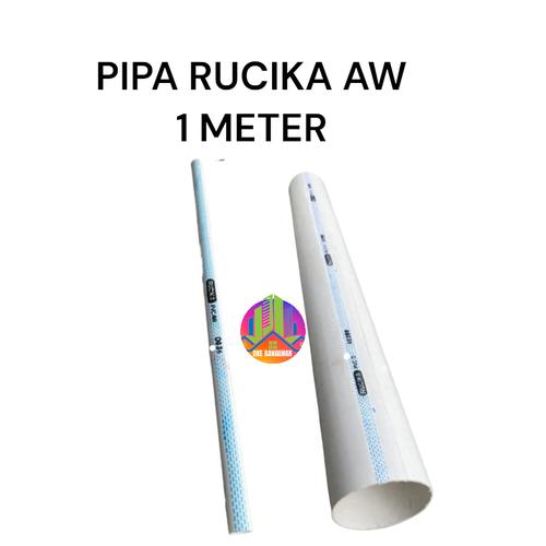 Jual Pipa air pvc Rucika AW potongan 1 meter - 1/2 inch - Kota ...