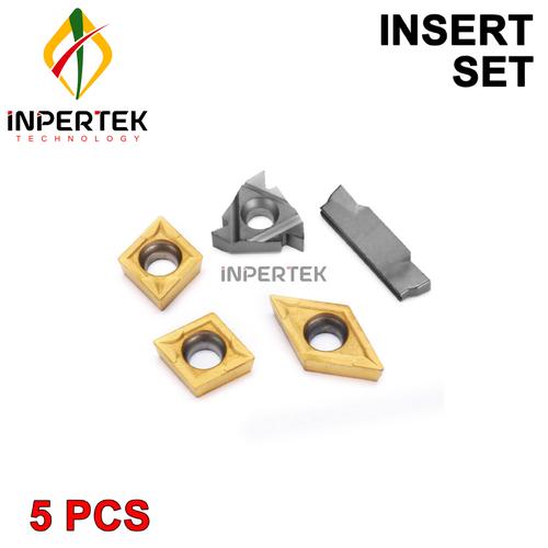 Jual Paket Lengkap Insert Bubut Set 5 pcs Holder Potong Ulir Luar Dalam ...