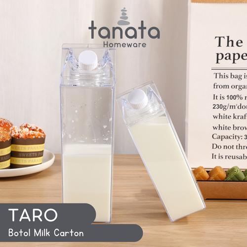 Jual TANATA - TARO Botol Kulkas Air Minum Plastik Bening Botol Milk Minuman Dingin Estetika ...