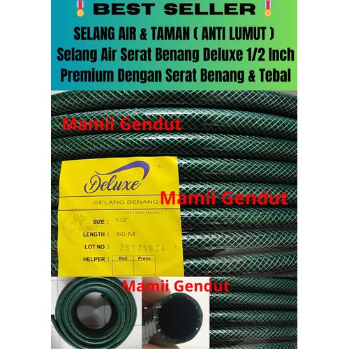 Jual Selang Air Taman / Selang Garden / Selang Serat Benang Hijau Hitam ...
