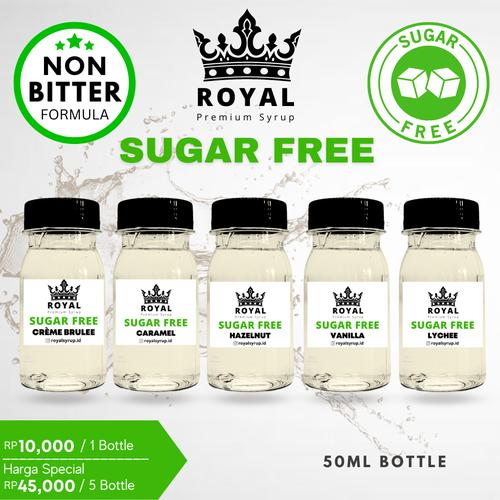 Jual SUGAR FREE Royal Syrup / Sirup - Sample pack (250ml @5pcs) - - SF ...