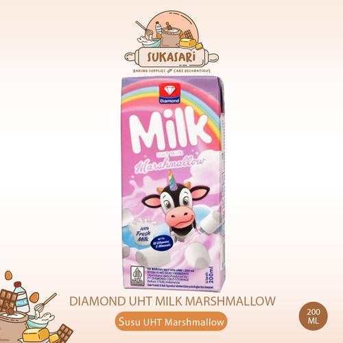 Jual Diamond UHT Milk Marshmallow 200ml / Susu UHT Rasa Marshmallow ...