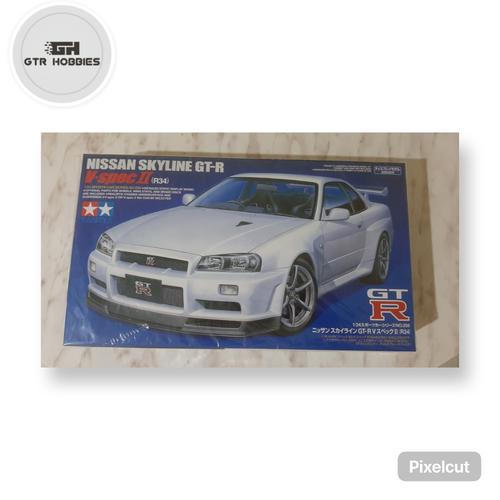 Jual Tamiya 1/24 Nissan GTR R34 Spec V II Model Kit - Kota Batam ...