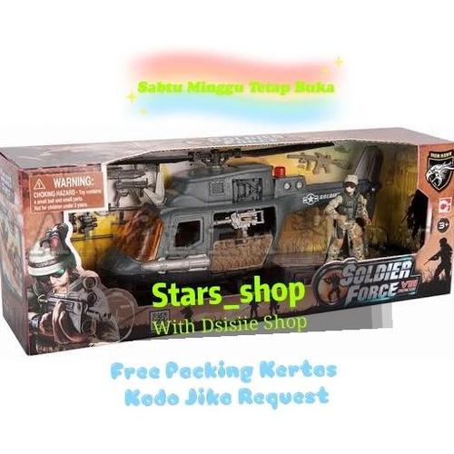 Jual Code Soldier Force 8 Iron Hawk Helicopter Playset Original Ready ...
