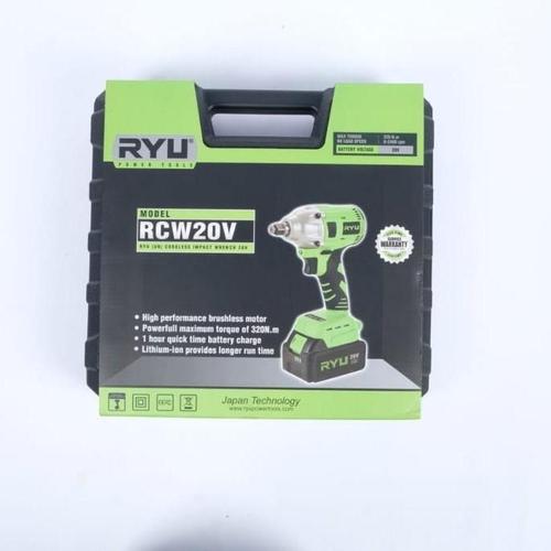Jual RYU CORDLESS IMPACT WRENCH RCW 20 V PEMBUKA BAUT BATERAI RCW20V ...