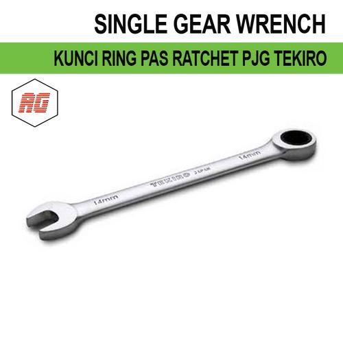 Jual TEKIRO Kunci Ring Pas Ratchet Panjang / TEKIRO Single Gear Wrench ...