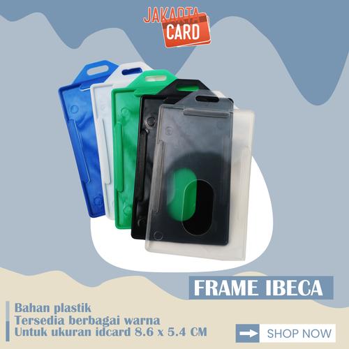 Jual Holder Frame Standar Plastik Casing Id Card - IBECA HITAM ...