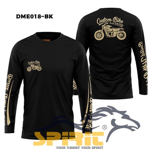 Jual kaos motor pria custom bike caferacer bikers lengan panjang baju ...