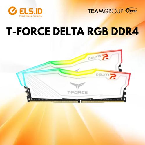 Promo Team Memory Delta TForce RGB PC 3600 DDR4 White - 16GB Cicil 0% ...