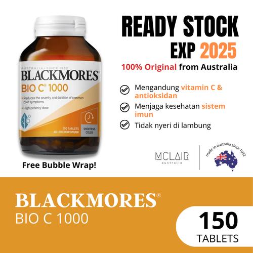 Jual BLACKMORES BIO C 1000mg Vitamin C 31 / 62 / 150 Tabs | AUSTRALIA ...