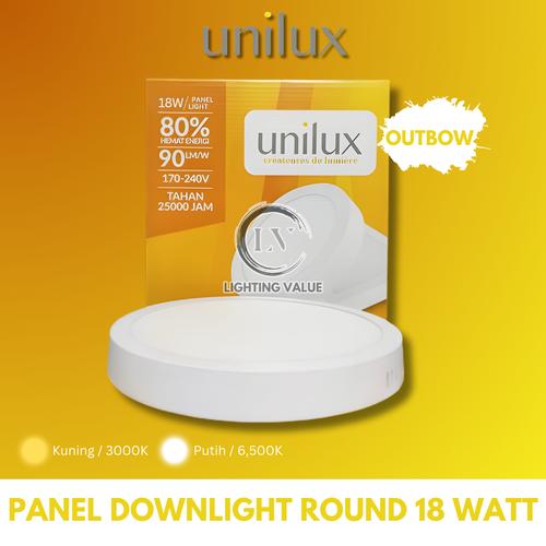 Jual UNILUX DOWNLIGHT PANEL LED 18W 18 WATT OUTBOW BULAT 220V - Putih ...