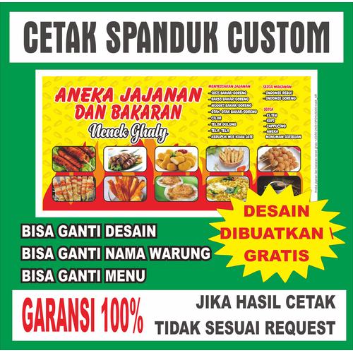 Jual Spanduk Banner Warung Jualan Bisa Custom Request Suka-suka Desain ...
