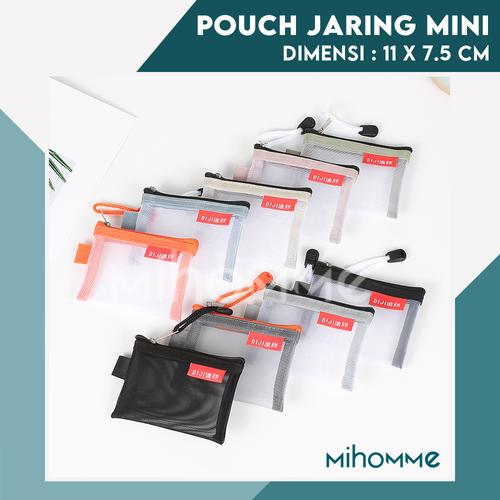 Jual Pouch Mini Jaring Dompet Tas Koin Travel Bag Net Tempat ...