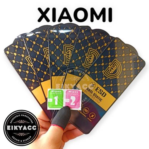 Promo Tempered Glass Anti Static Xiaomi 13T 12T 11T PRO REDMI NOTE 13 4G 13 5G 13 PRO 4G 13 PRO ...