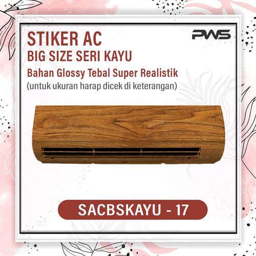 Jual Sticker AC Motif Kayu Terbaru Anti Air / Stiker AC Rumah Custom ...
