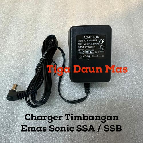 Jual Charger Timbangan Emas Sonic SSA SSB Adaptor Timbangan Sonic SSA ...