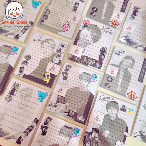 Jual (SPRINGSHINE) 50 lembar SERIES BTS memo Notepad - jeykey - Kota ...