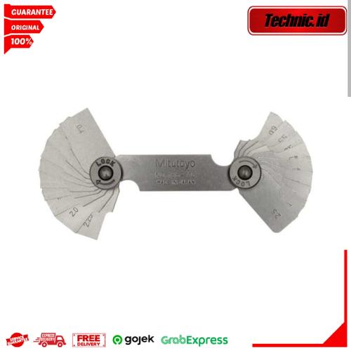 Jual Mitutoyo Set 18 Pcs Radius Gage 0,4-6 Mm 186-110 Pengukur Radius ...