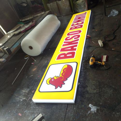 Promo Neon box kotak Ukuran 100cm x 35 cm - 2 sisi - Unit Neon box ...