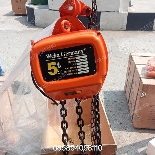 Jual Electric Chain Hoist 5 Ton X 12 Meter WEKA GERMANY - Jakarta Pusat ...