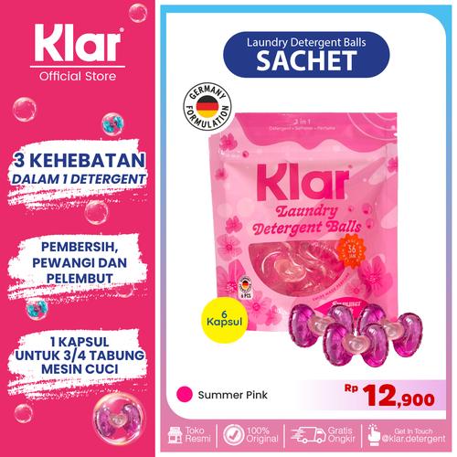 Promo Klar Laundry Detergent Ball 3 in 1 (Sachet) | Detergent Instant ...