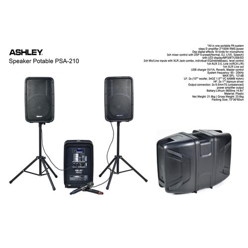 Jual Speaker Portable Ashley PSA 210 komplit satu set plus tiang ...