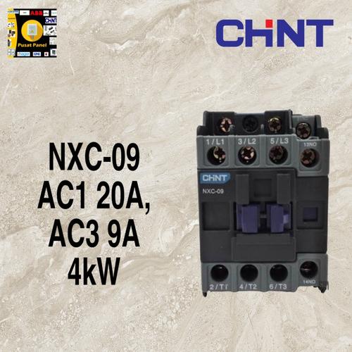 Jual Kontaktor Chint NXC-09 NXC09 4kW 3P 220V Contactor 1NO + 1NC - Jakarta Barat - Pusat Panel ...