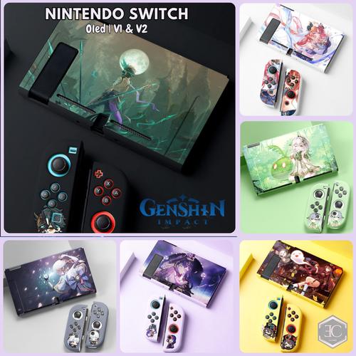 Promo Nintendo Switch V1 V2 Oled Protective Silicon Case Genshin ...