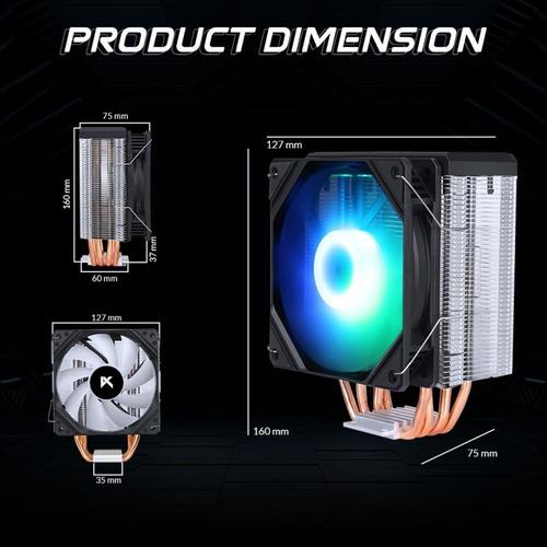 Jual Kyo Sama Ka400D Cpu Cooler Argb Fan Processor Cooler Argb 4 ...