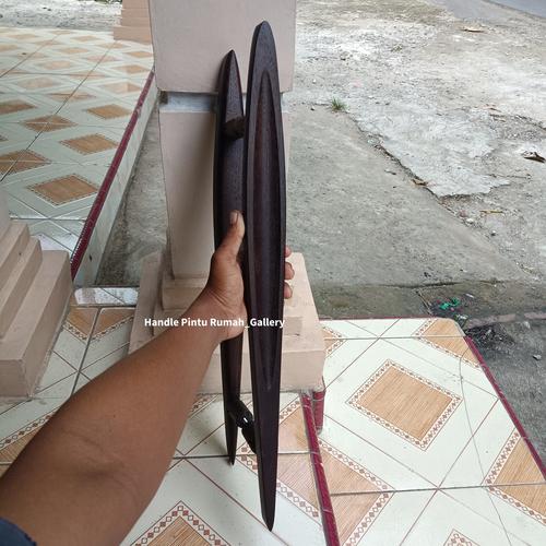 Jual Handle Pintu Kaca Handle Pintu Rumah Kayu Jati TPK Motif Pipih 60 ...