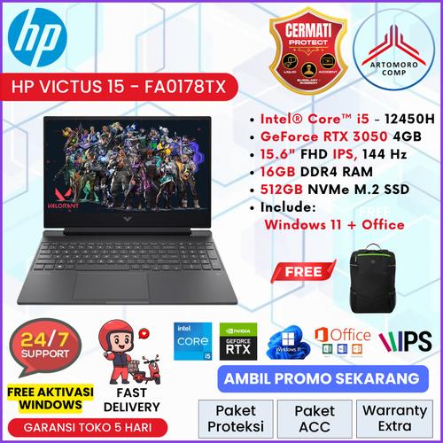 Promo HP VICTUS 15 i5 12450H RTX3050 4GB / 16GB 512GB W11+OHS FHD IPS ...