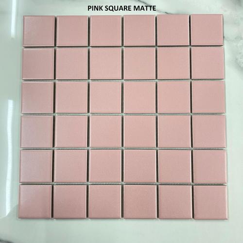 Jual Flamingo Square Mosaic Tile / Mosaik Keramik Kotak Pink / Keramik ...