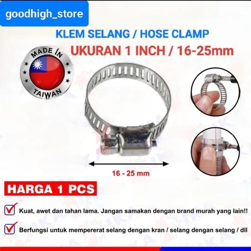 Jual Klem Selang Kuping Stainless Hose Clamp White Handle Hose Klem ...