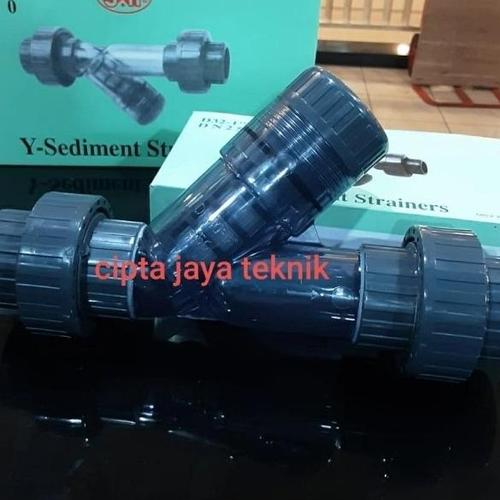 Jual ST y strainer pvc 2 inch socket clear body merk SH - Jakarta Pusat ...