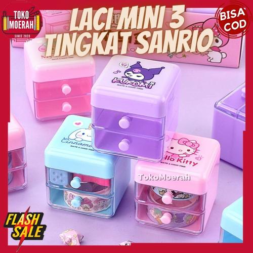 Jual LACI MINI SANRIO LACI 3 TINGKAT SUSUN LACI SANRIO MINI 3 SEKAT ...