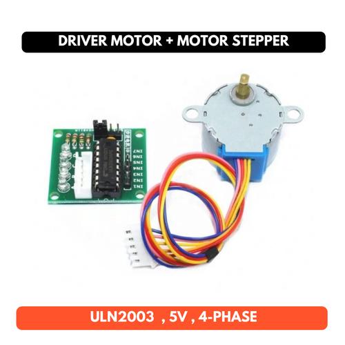 Jual Motor Stepper + Driver Motor ULN2003 Module Modul Board - Kota ...